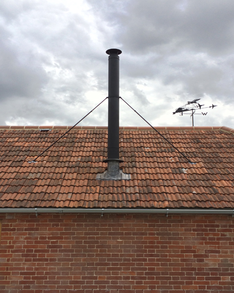 Stovax Professional XQ flue system with roof bracing kits – Norfolk Stoves