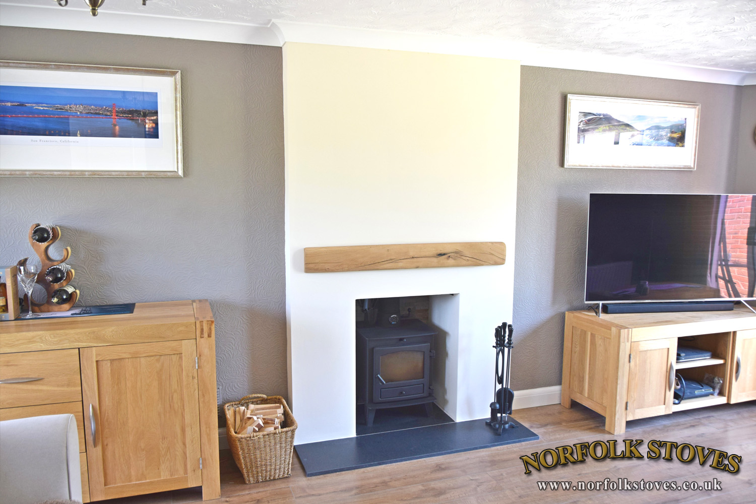 Hunter-Avalon-5-Wood-Burner-20mm-Granite-Hearth – Norfolk Stoves