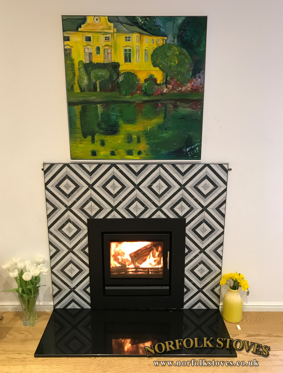 Stovax-Riva-50-Multifuel-Inset-Patterned-Tile – Norfolk Stoves